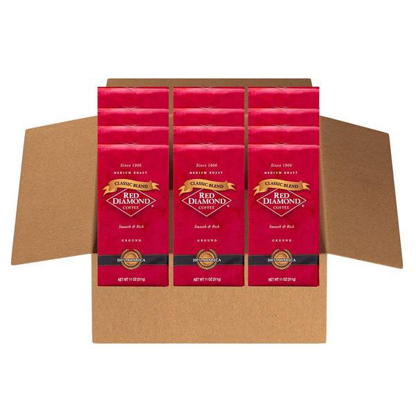 Buy Online - Red Diamond Classic Blend Ground Coffee in 11 oz Bags ...