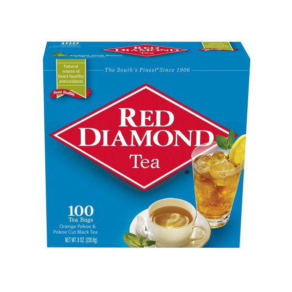 Red Diamond Tea Bags Single Serving Size - 100 ct - Red Diamond